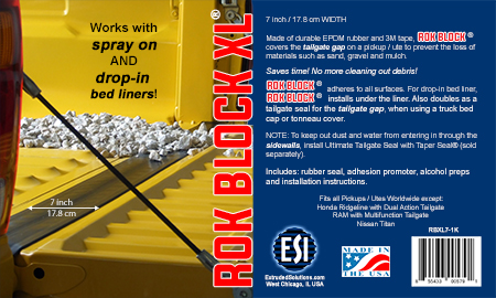 ROK BLOCK: The ORIGINAL Tailgate Gap Cover